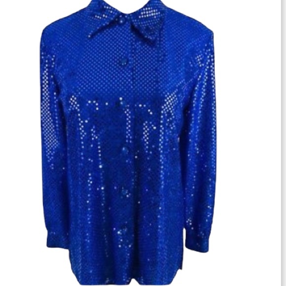 Another Thyme | Tops | Vintage Another Thyme Y2k Cyberpunk Flashy 7s80s ...